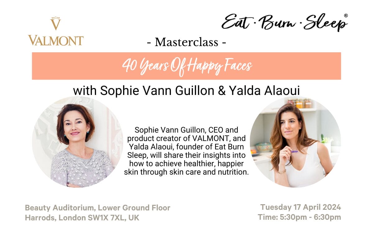 Valmont Skincare - 40 Years of Happy Faces - Eat Burn Sleep